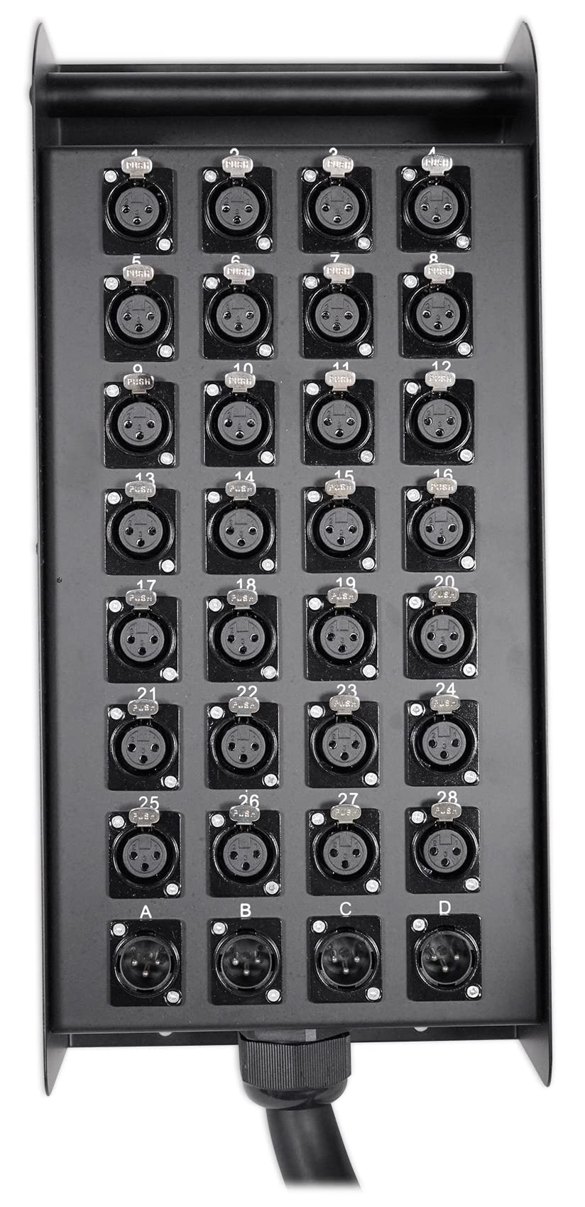 Rockville SX32100 32 Channel (4 Returns) 100 Foot XLR Snake Cable, 100% OFC
