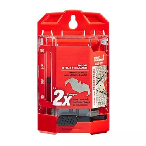 For Milwaukee 48-22-1952 50 pc Hook Utility Knife Blades w/Dispenser