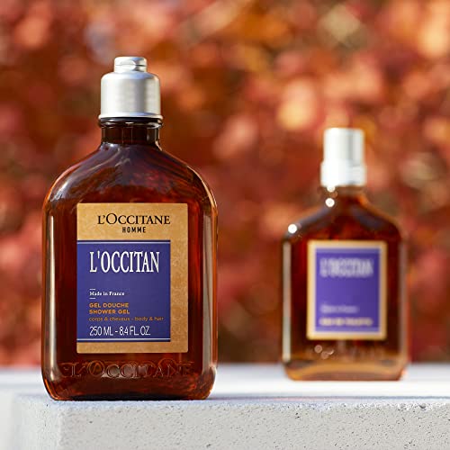 L'Occitane Shower Gel: Subtle Lavender Scent, Notes of Pepper and Nutmeg, Gently Cleanse Hair & Body