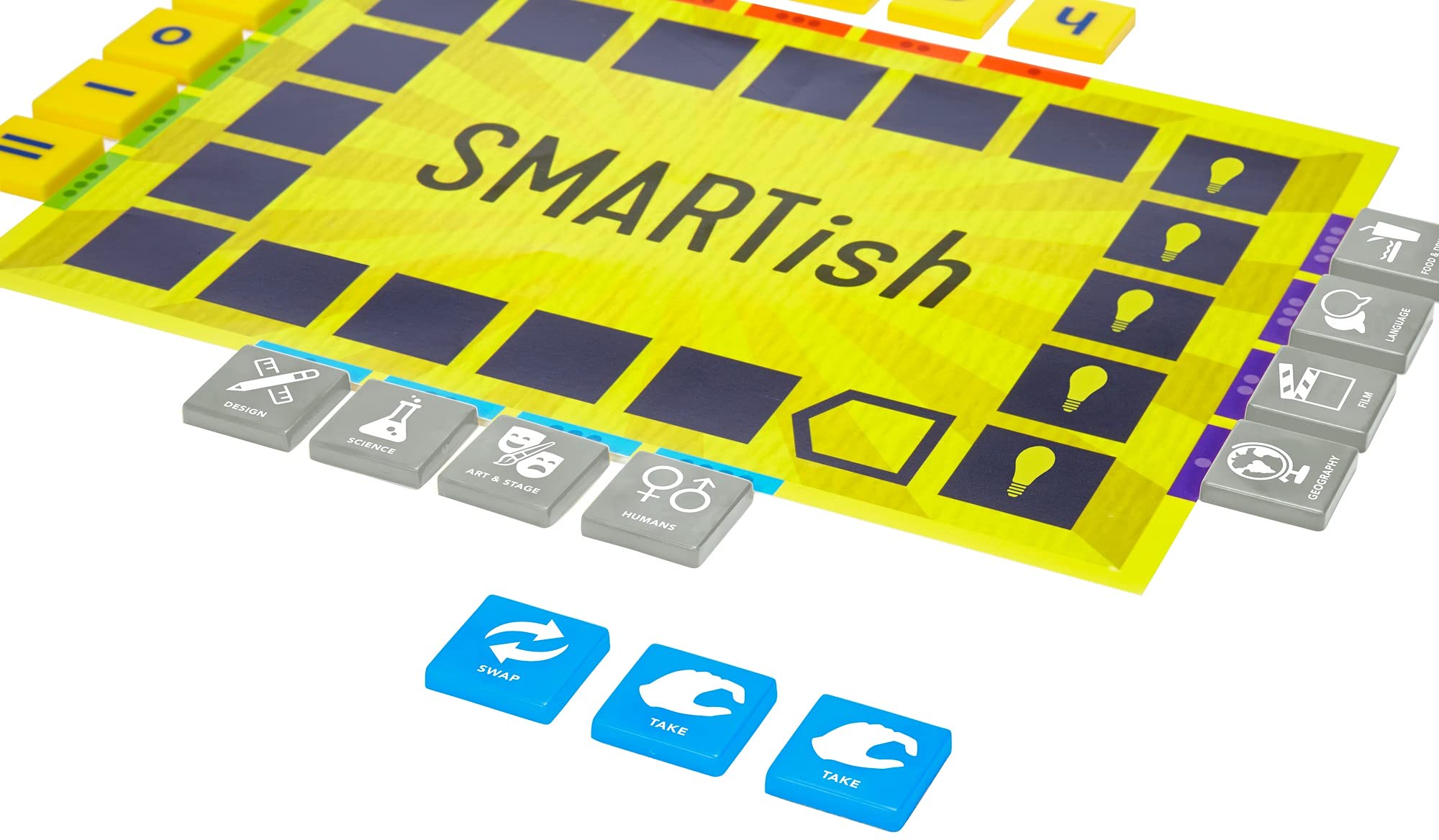 Mattel Games Smartish Trivia Board Game for 2 to 12 Players Ages 14 Years and Older, Category-Swap Strategy