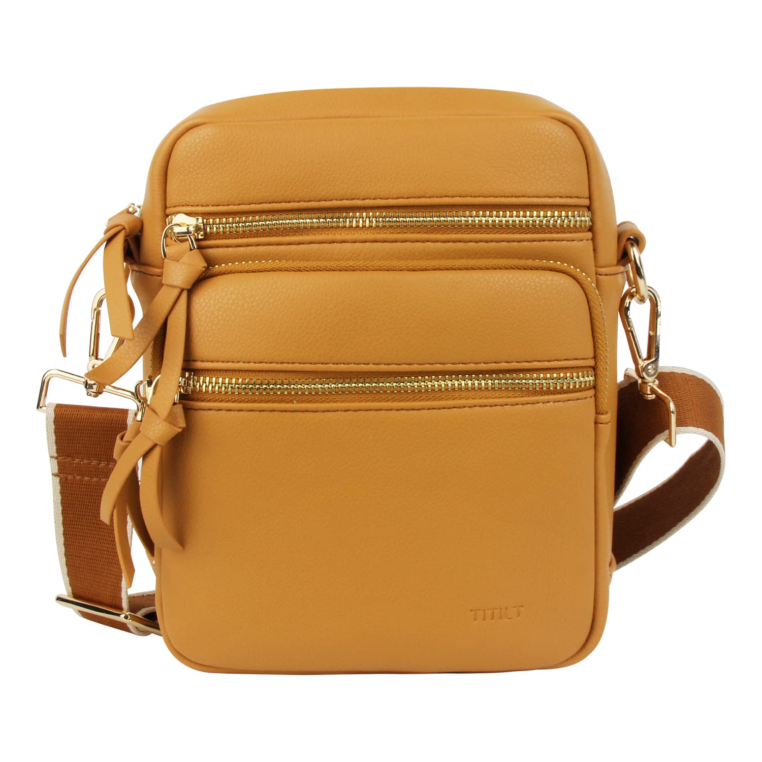 TITILT Small Crossbody Bags for Women, Ladies Cell Phone Purses Shoulder Bag with Adjustable Strap (Tan Color)