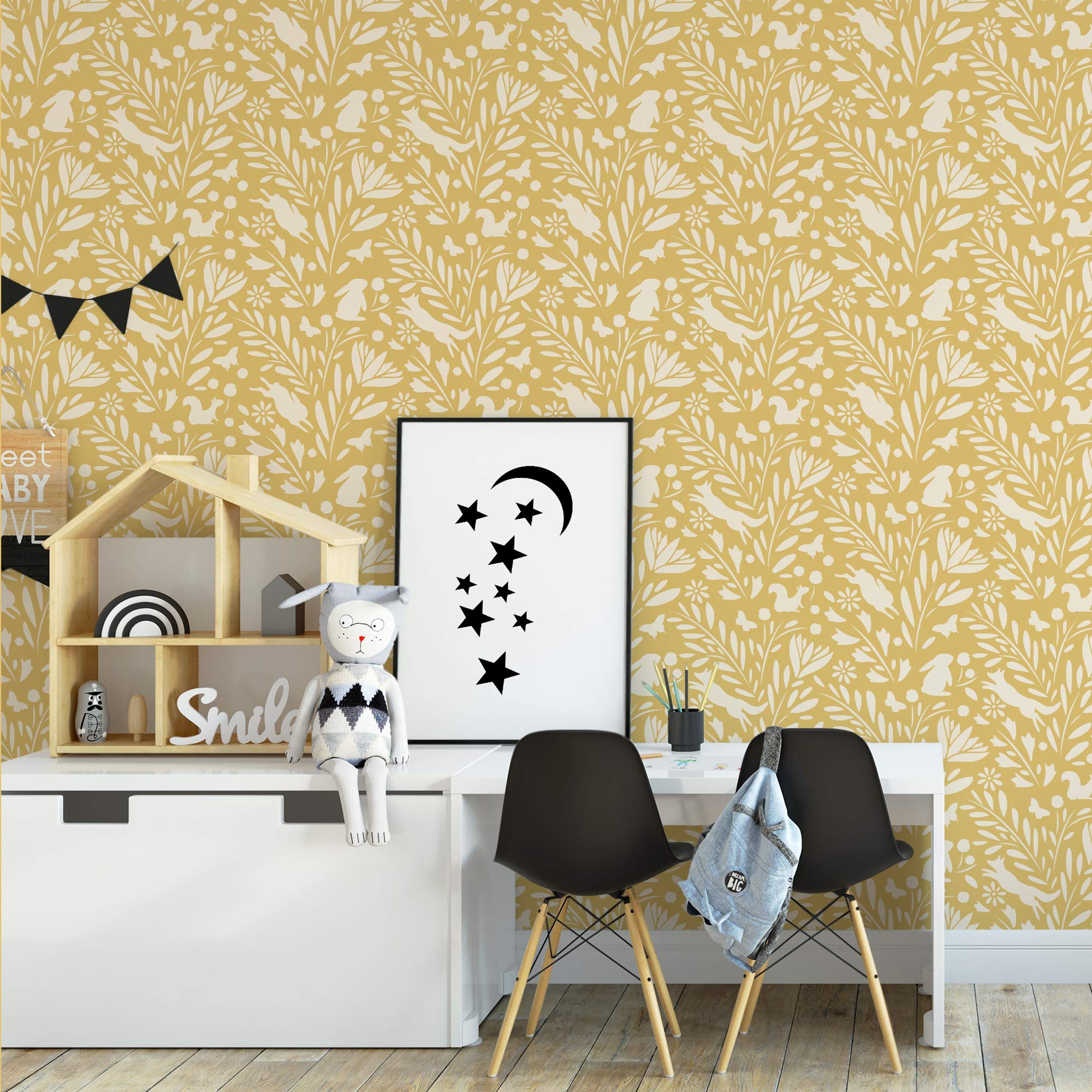 Forest Pattern Wall Stencil - Wall Stencil, Stencil Designs, Stencil for Painting, Wall Stencils - Decorate with Wall Stencils