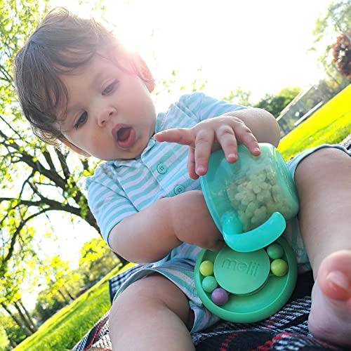 melii Abacus Snack Container with lid for Kids Toddlers and Baby (Blue)