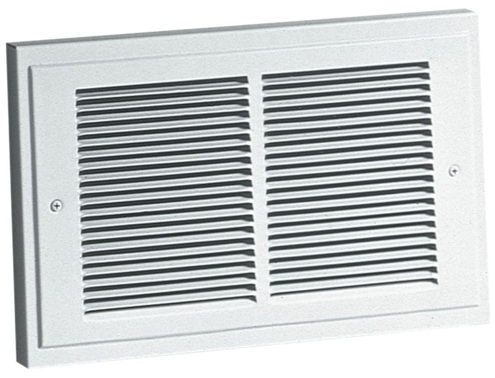 Broan-NuTone 124 Wall Heater with Downflow Louvers, Supplemental Heater for Bathroom and Home, White Grille, 120 VAC, 750/1500 Watt