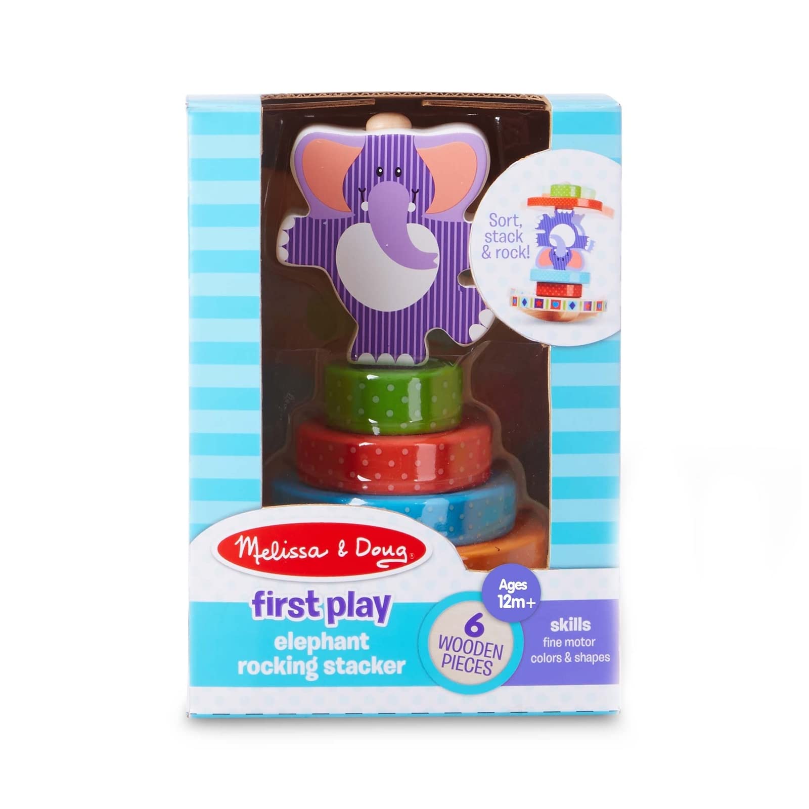 Melissa & Doug Elephant Rocking Stacker