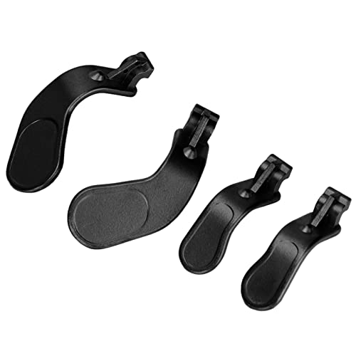 Controller Paddles, Improve Accuracy 4pcs Interchangeable Metal Paddle Replacement for Elite Controller(Black)