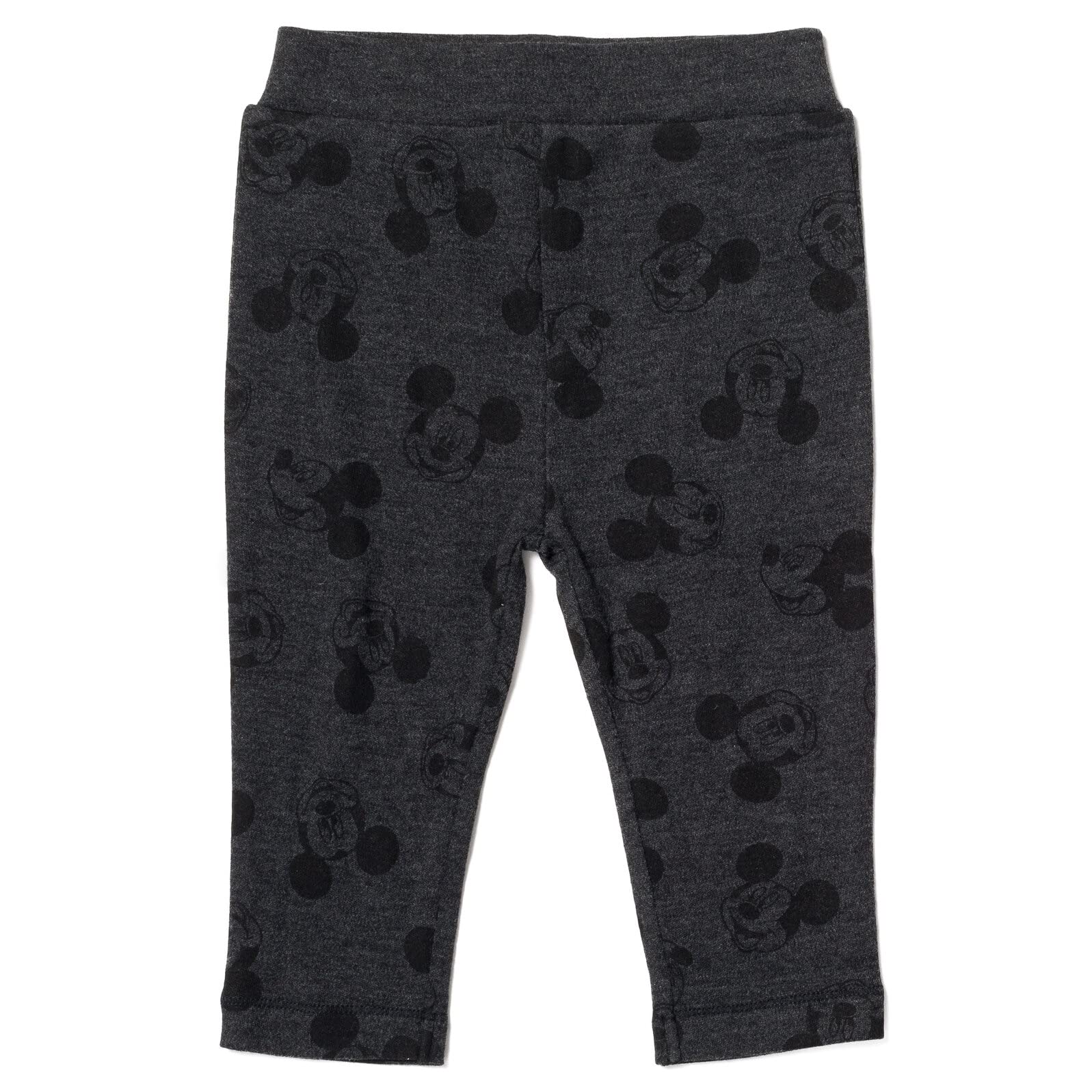Disney Mickey Mouse Newborn Baby Boys Bodysuit Pants and Hat 3 Piece Outfit Set Red/Gray 6-9 Months