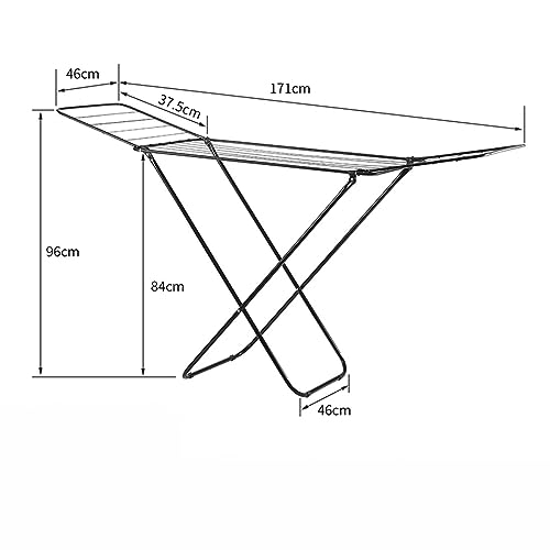 GAENZA Floor-to-Ceiling Folding Clothes Rack Clothes Drying Rack Indoor Balcony Airfoil Simple Household Towel Drying Quilt Pole Outdoor Clothes Rack