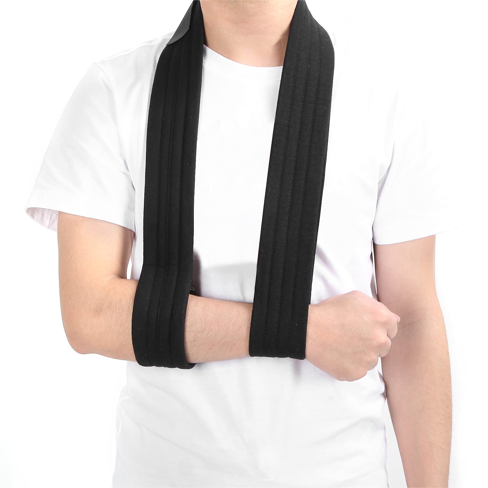 Broken Arm Support, Breathable Reduces Shoulder Pressure Easy to Wear Arm Comfortable for Elbow Injury(S)