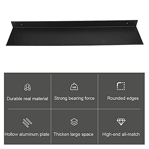 EBTOOLS Wall Shelves, Space Aluminum Wall Shelves, Floating Shelves for Decorations for Alarm Clocks, Plants, Speakers, Books, Wall Mount(60 cm)