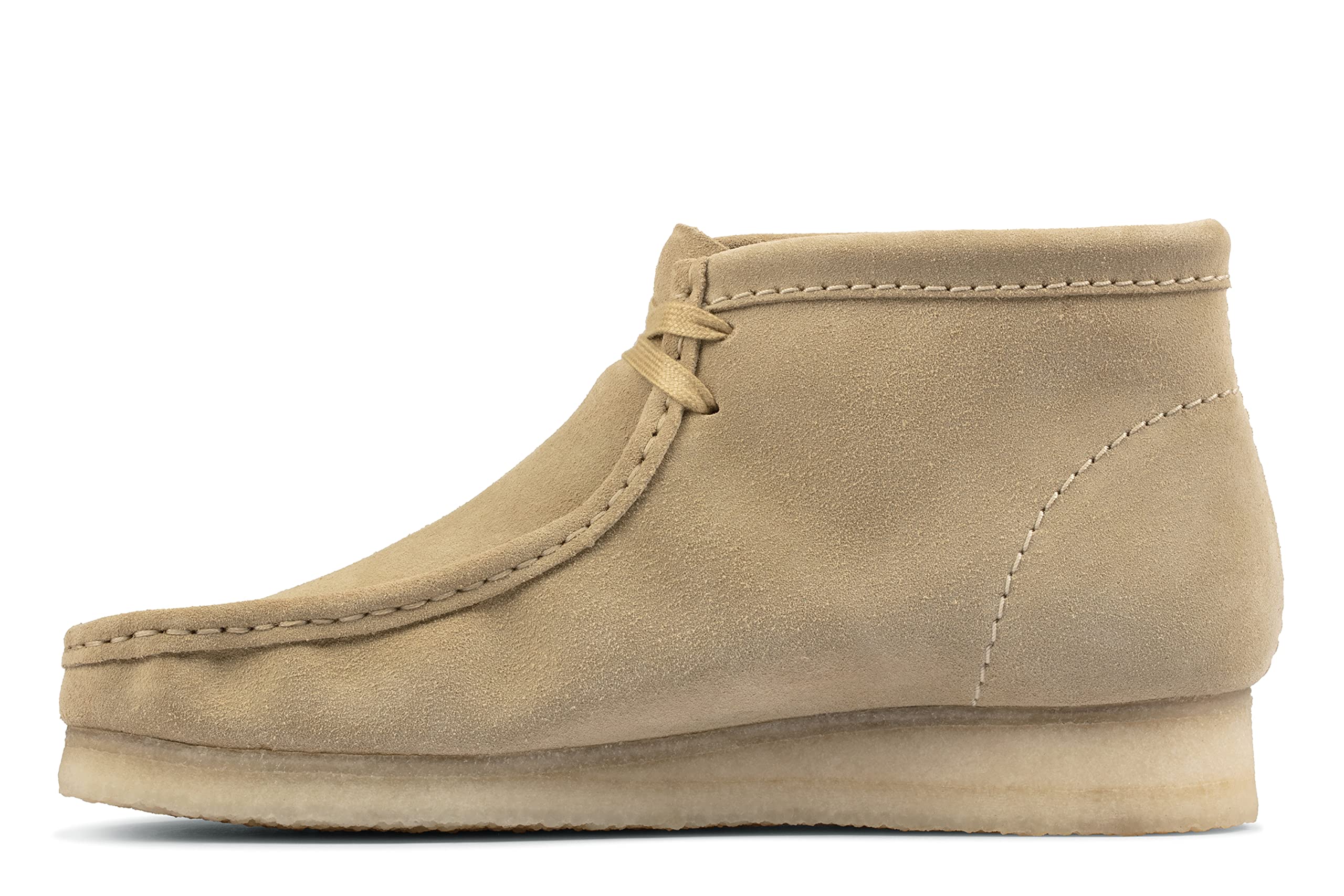 Clarks Men's Wallabee Suede-10M Chukka Boot, Maple Suede, 10