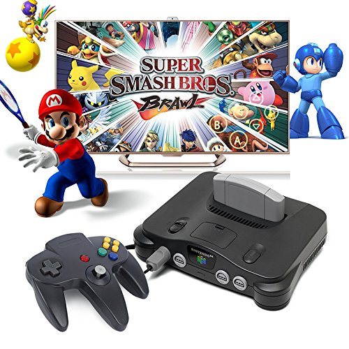 QUMOX 2X Game Controller Joystick for Ntdo 64 N64 System GamePad Black