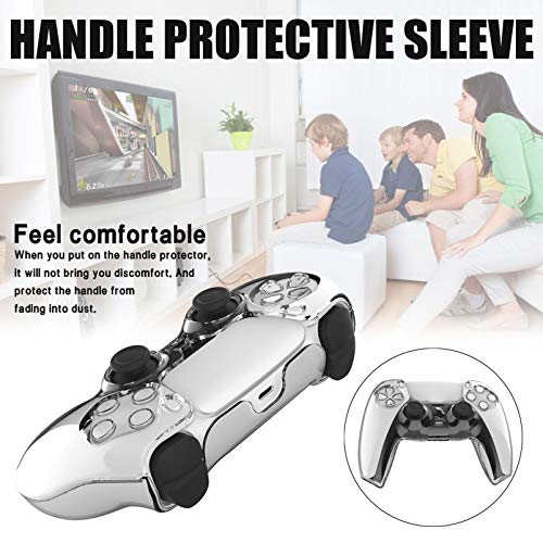 Tomsi PS5 Controller Cover, Anti-Slip Silicone Soft Skin Case Cover, Durable Dustproof Controller Grip Protector Compatible for PS5 Controller