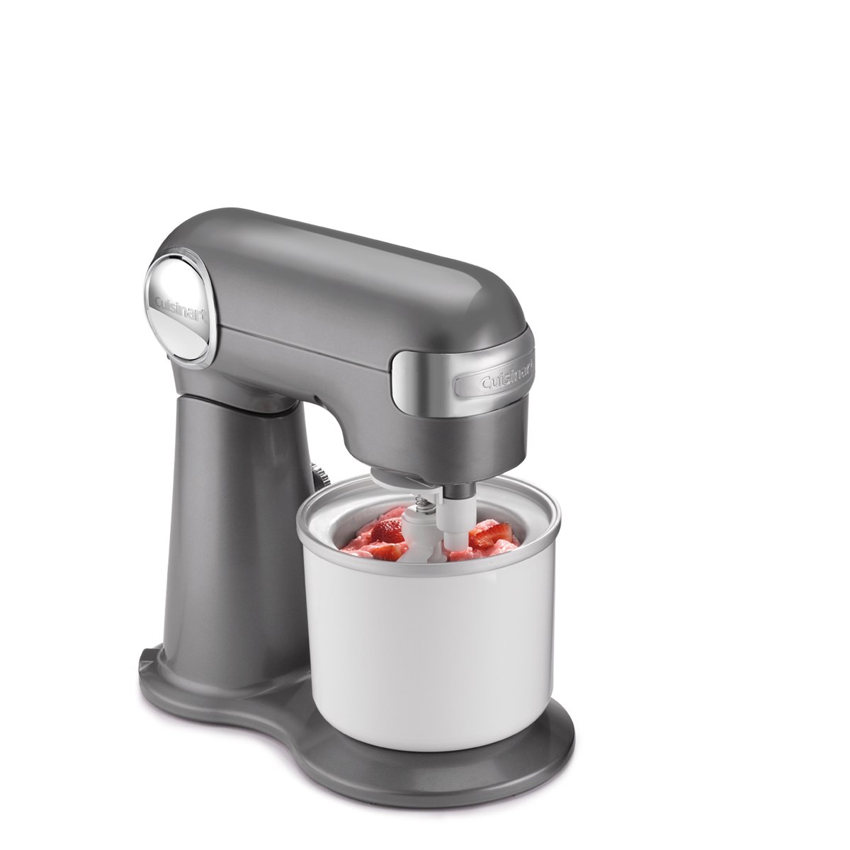Cuisinart SM-50CRM Precision Master 5.5-Quart 12-Speed Stand Mixer, Coconut Cream & Fresh Fruit & Ice Cream Maker Attachment, White