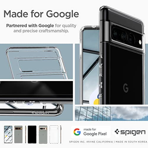 Spigen Ultra Hybrid [Anti-Yellowing Technology] Designed for Pixel 7 Pro Case (2022) - Crystal Clear