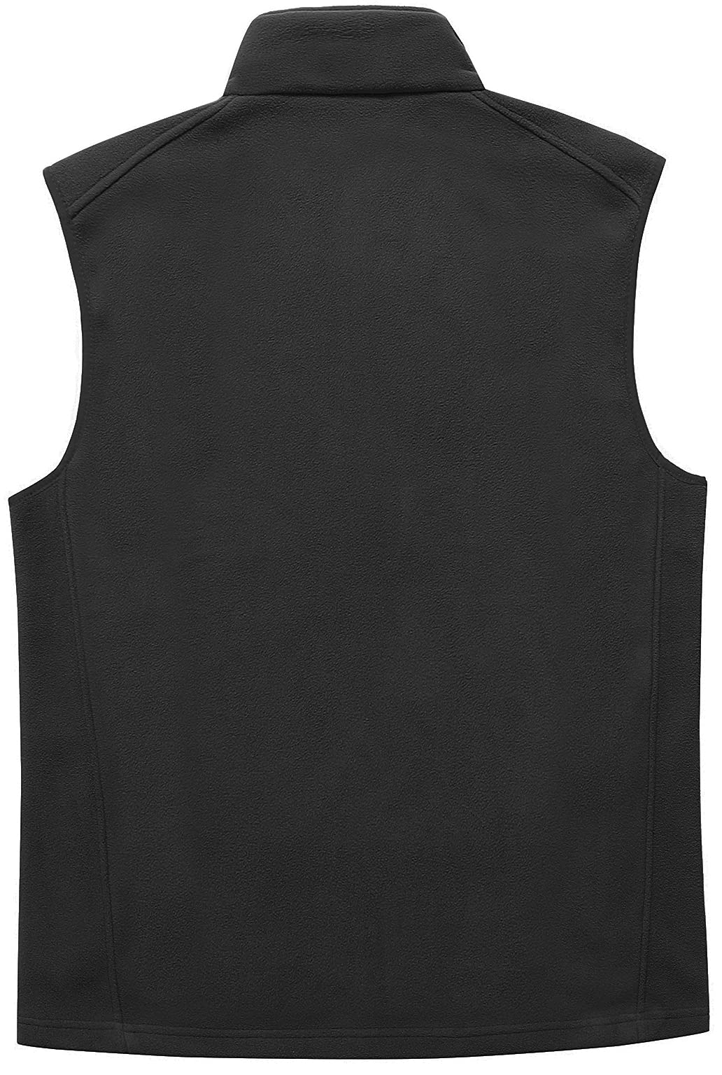 BenBoy Men's Fleece Vest Outdoor Sleevess Jackets Polar Soft Vest With Zip Pockets Warm Outerwear for Fall & Winter,MJ1058M-Black-L