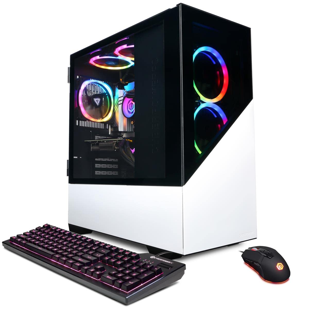 CyberPowerPC Gamer Supreme Liquid Cooled Gaming Desktop Computer, AMD Ryzen 9 7900X 4.7GHz, 16GB RAM, 2TB SSD, NVIDIA GeForce RTX 4070 12GB, Windows 11 Home, White