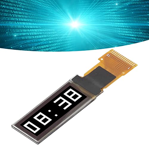 Display Screen, Lightweight 4 Pcs Flexible Display Screen Module Energy Saving 15 Pin for Electronic Components(White)