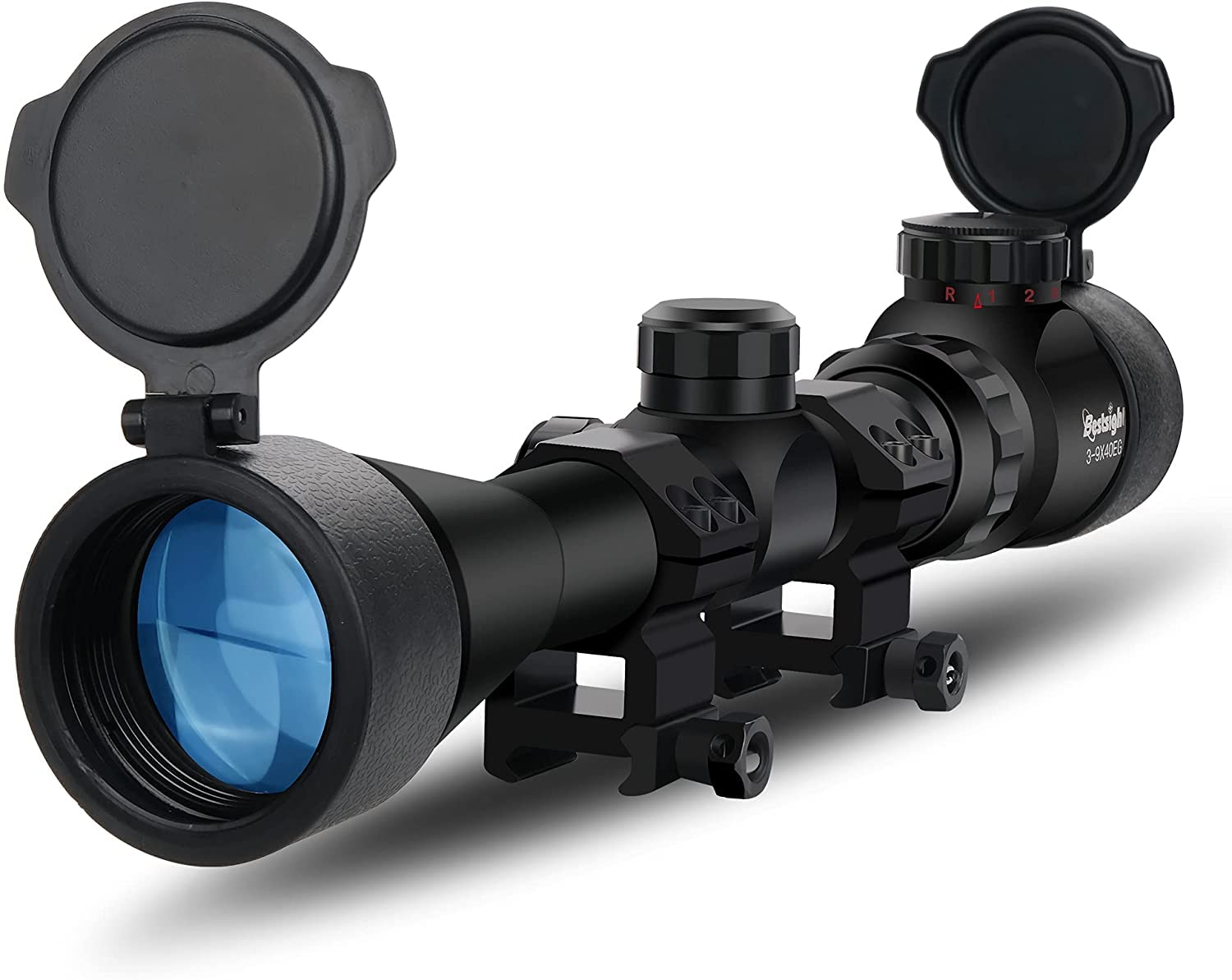 BESTSIGHT 6-24x50 Rifle Scope for Hunting Tactical 6-24X50 AOE Riflescope for Shooting with Red&Green Illuminated