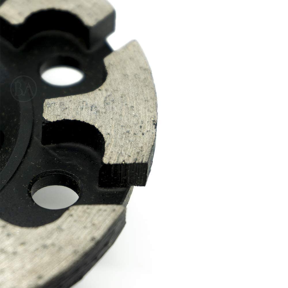 Benchmark Abrasives 4โ Threaded T-Type Diamond Grinding Cup Wheel for Angle Grinder with 5/8"-11 Arbor Hole Use on Concrete, Granite, Marble, Masonry, Natural Stone (4โ)