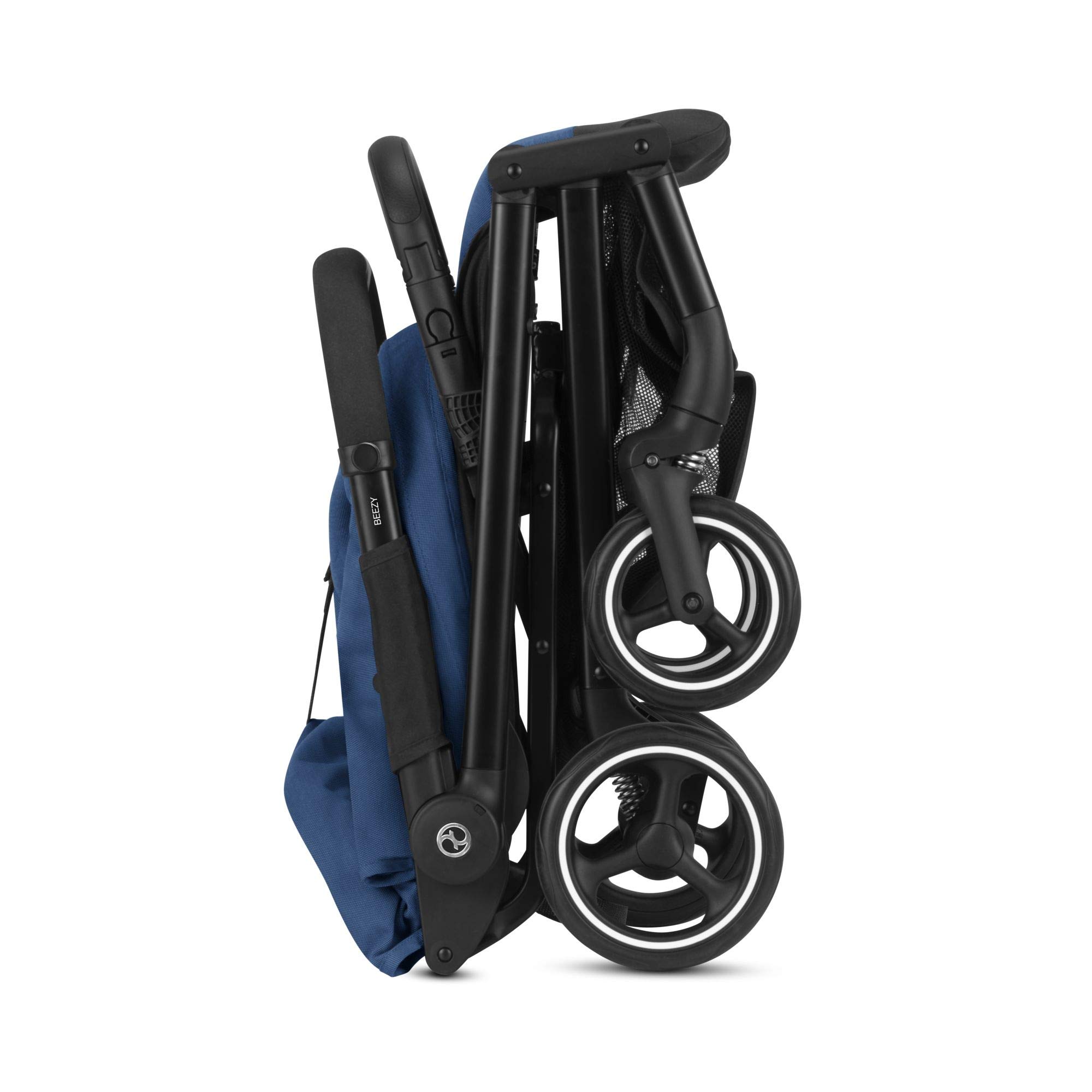 CYBEX Beezy Stroller, Lightweight Baby Stroller, Compact Fold, Compatible with All CYBEX Infant Seats, Stands for Storage, Easy to Carry, Multiple Recline Positions, Travel Stroller, Navy Blue