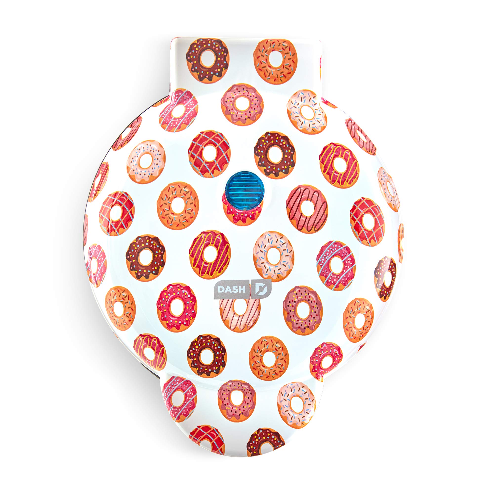 Dash Mini Donut Maker Machine for Kid-Friendly Breakfast, Snacks, Desserts & More with Non-stick Surface, Makes 7 Doughnuts, Donut Print