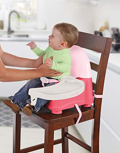 Safety 1st Easy Care Swing Tray Feeding Booster, Coral Crush, One Size