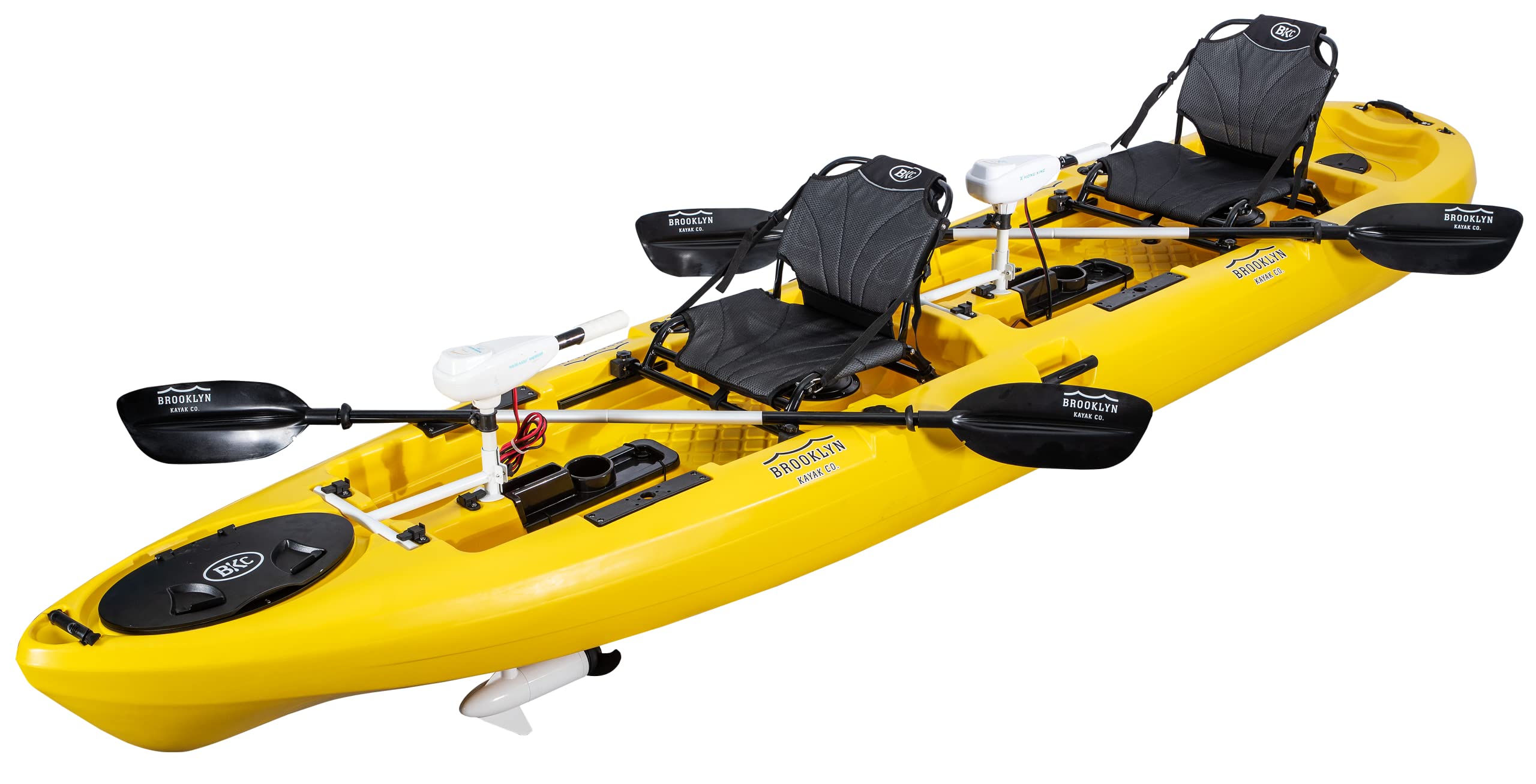 Brooklyn Kayak Company PK14 Kayak with Trolling Motor (Yellow)