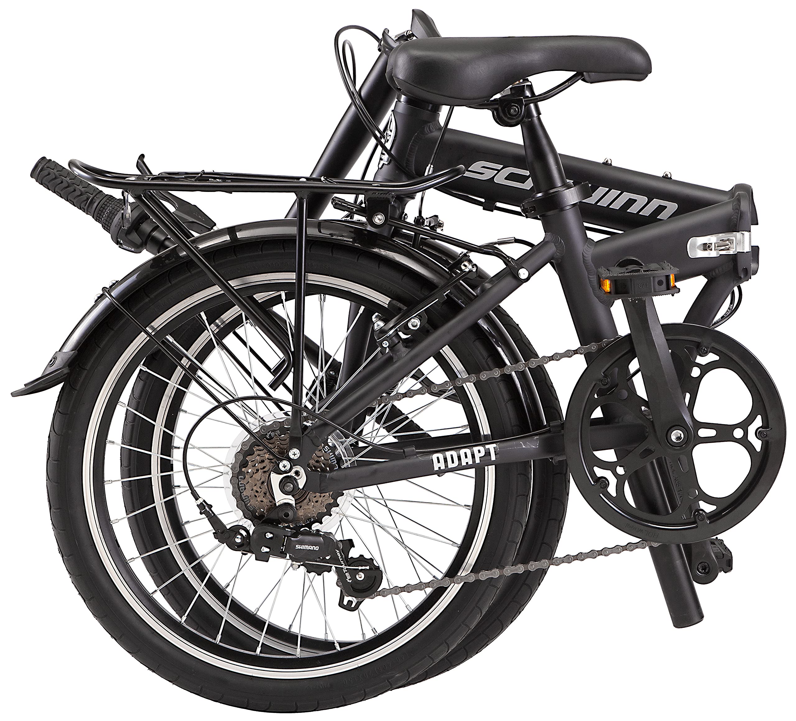 Schwinn Adapt U Folding Bike, 20-Inch Wheels, 7-Speed, Steel Blue
