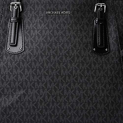 Michael Kors Voyager East/West Signature Tote One Size (Black)