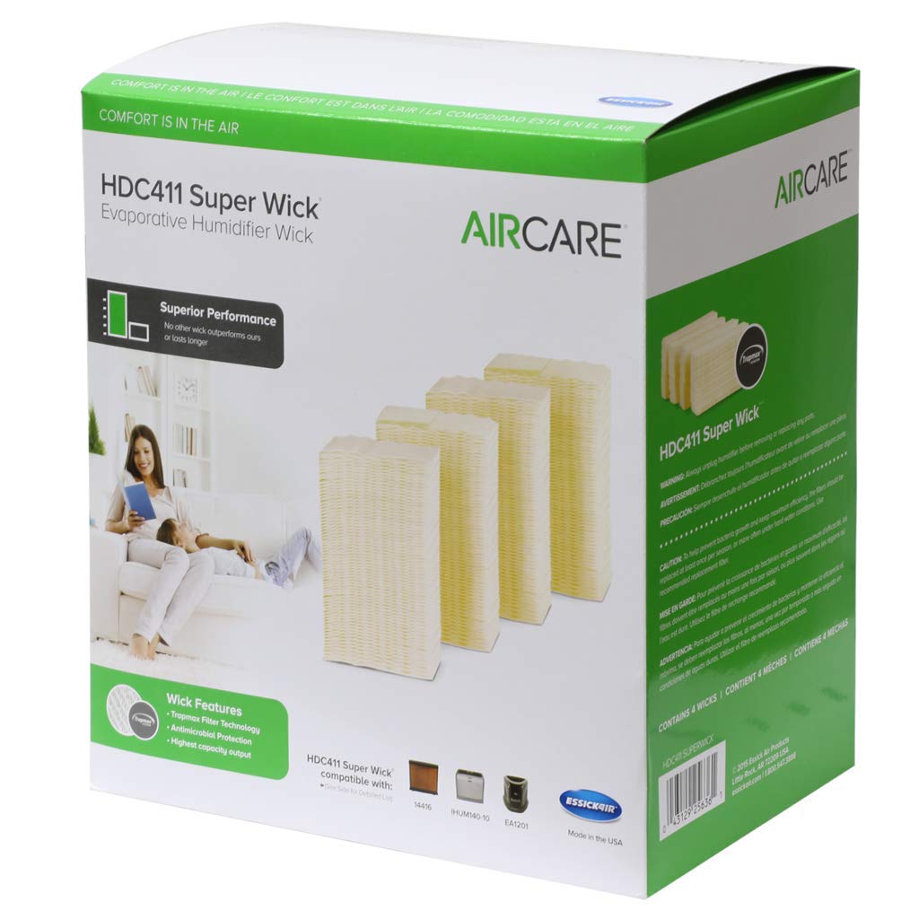 R.A.M Reli?ble AlR CAR? HDC-411 Super Wick 4xPack, Humidif?er Wick Filter Genuine 4 Filters