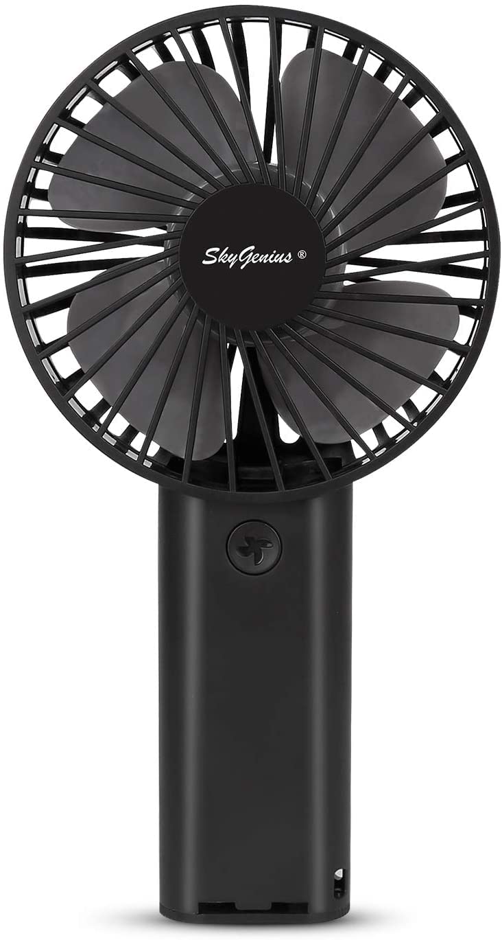 SkyGenius Handheld Fan Rechargeable, Personal Portable Fan 3 speed Levels, USB 4000 mAh Battery Operated [6-30H Worktime] Mini Fan for Girls Kids Women Travel Indoor Outdoor
