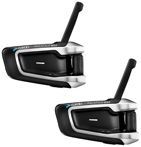 CARDO JBL PACKTALK BOLD DUO PTB00101 with Sound by JBL HEADSET, 2-PACK, PTB00101 Motorcycle Bluetooth Communications System Sound by JBL DUO PACK, PTB00101