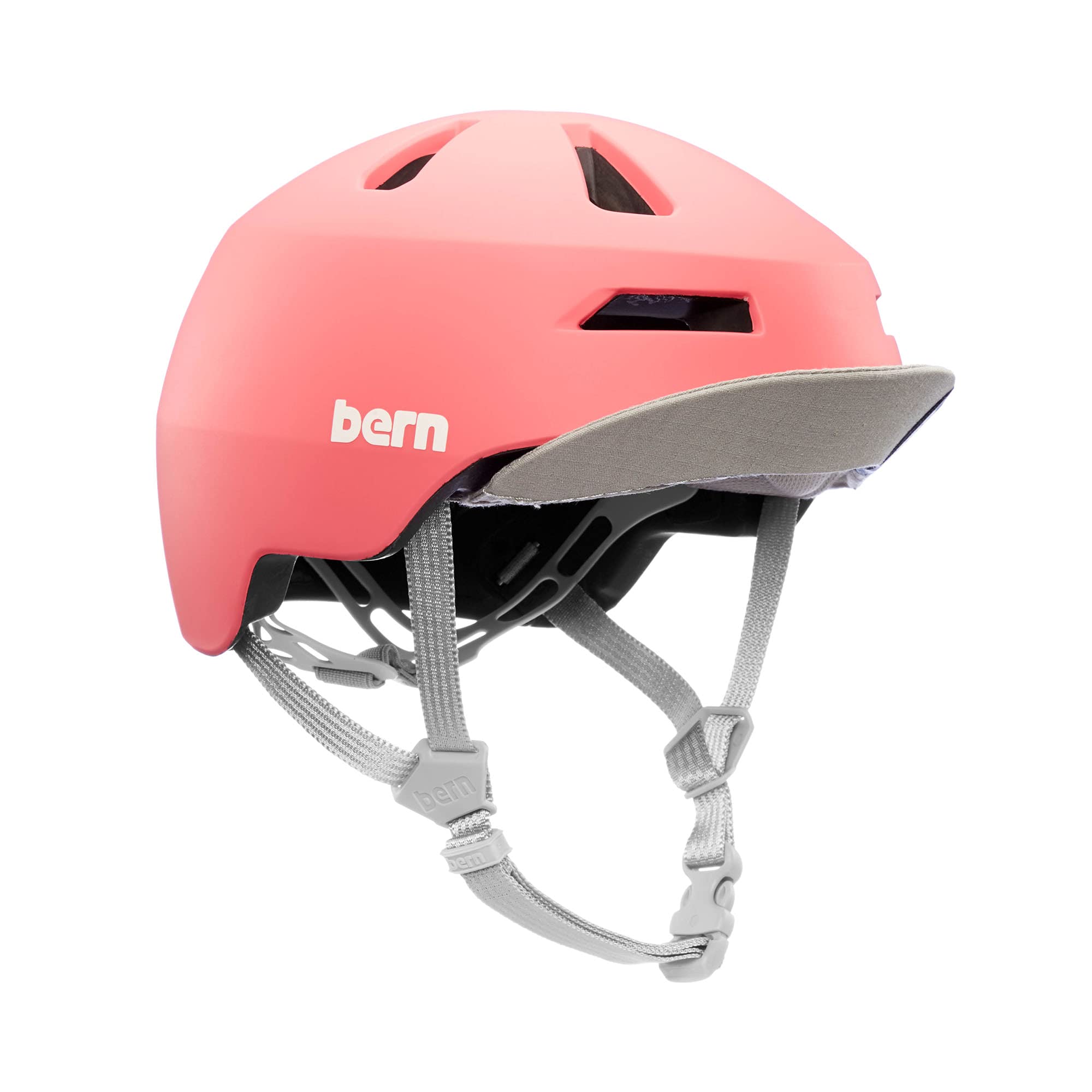 BERN, Nino 2.0 Kids Bike Helmet, Matte Grapefruit, Small