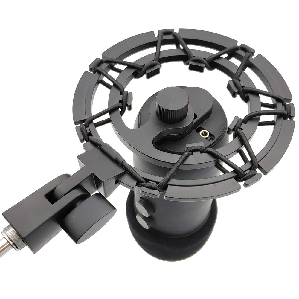 Suuntok Shock Mount Compatible With Blue Yeti, Blue Yeti X, Nano, and Blue Snowball Microphones -Black