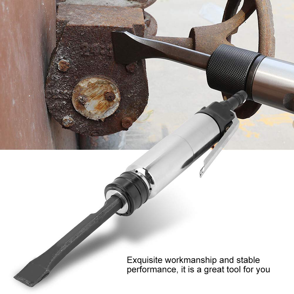 Oumefar Pneumatic Hammer Shovel Tool Industrial Powerful Handle Straight Type Air Chisel Pneumatic Hammer Shovel Tool Set with Straight and Arc Scraper Cutter