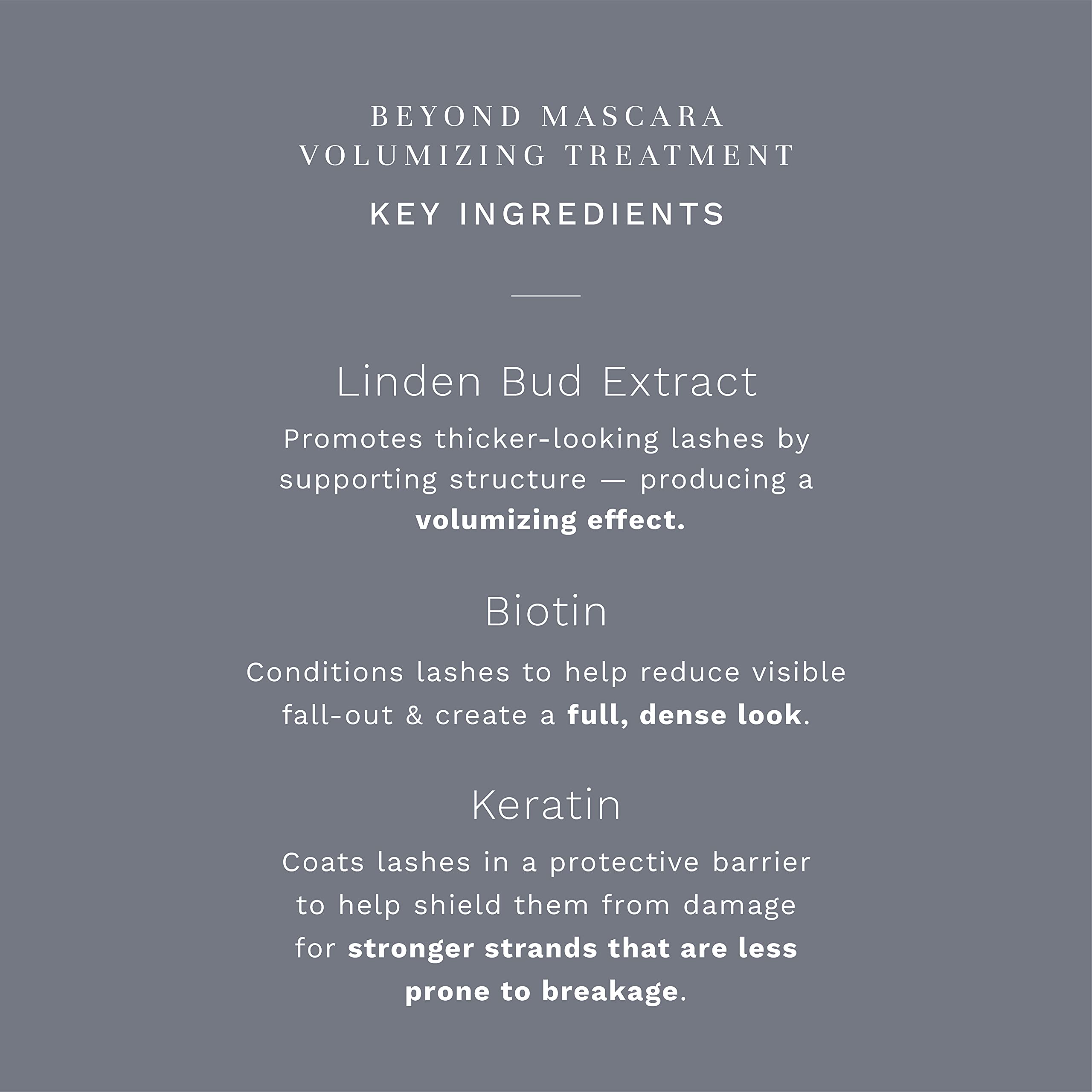 City Beauty Beyond Mascara - Volumizing Treatment - Nourish & Lengthen - Keratin & Biotin Promote Stronger, Thicker-Looking Eyelashes - Buildable & Smudge-Resistant - Cruelty-Free - Rich Black
