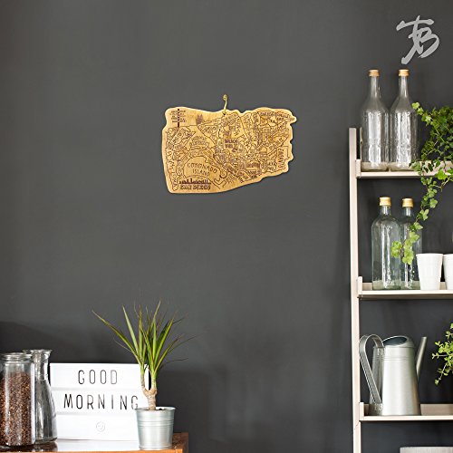 Totally Bamboo San Diego City Life Bamboo Serving and Cutting Board