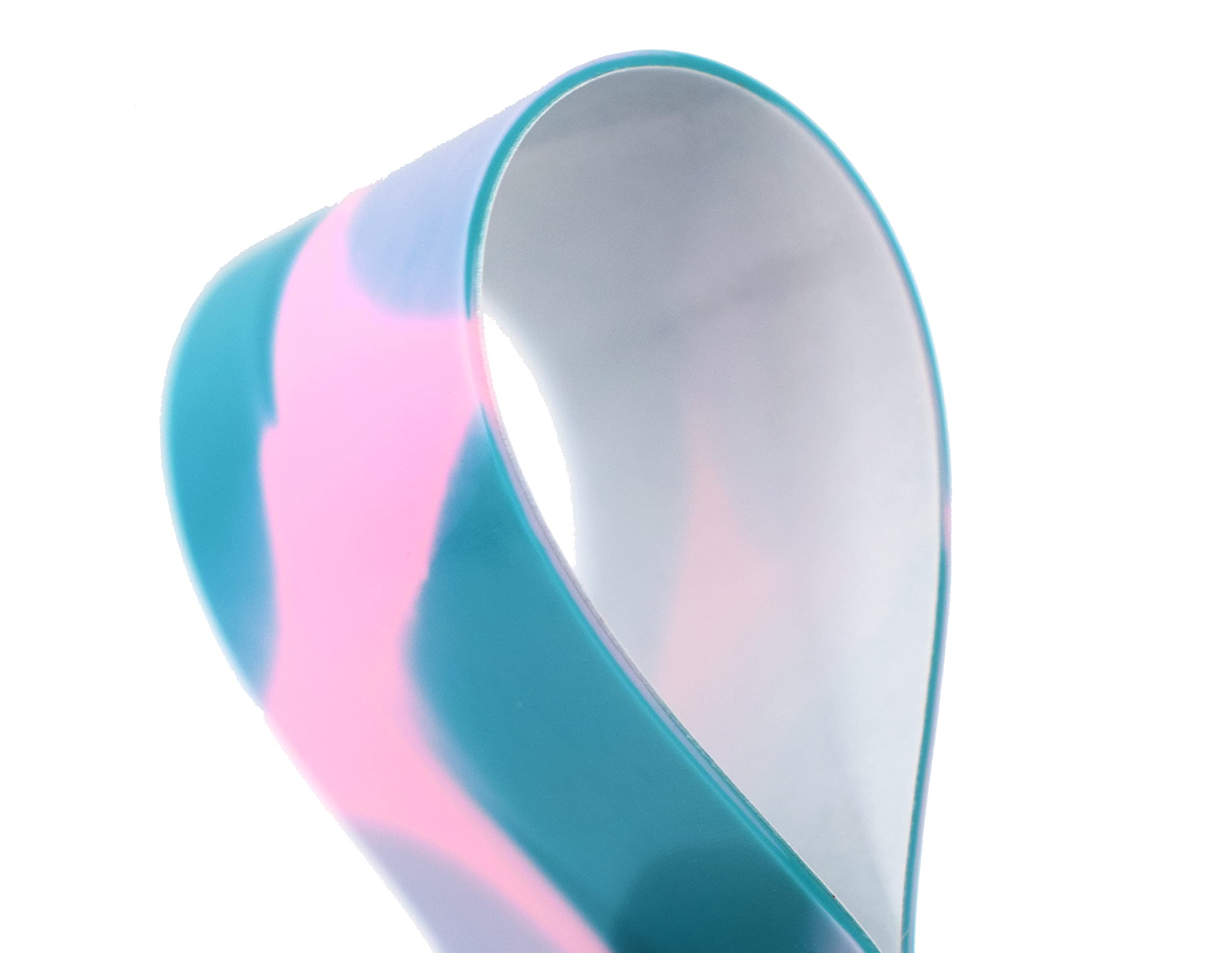 Teak Tuning Pro Duro Grip Tape, Pink & Teal Swirl - Ultra Premium, Custom Teak Silicone Polymer Blend - 41A Durometer for Ultimate Grip, Comfort, Control & Performance - 0.7mm Thick