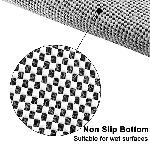 Leotruny PVC Non Slip Square Shower Mat 21 x 21 Inches Shower Floor Mat for Bathroom Textured Surface (C04-Mix Color, 21''X21'')