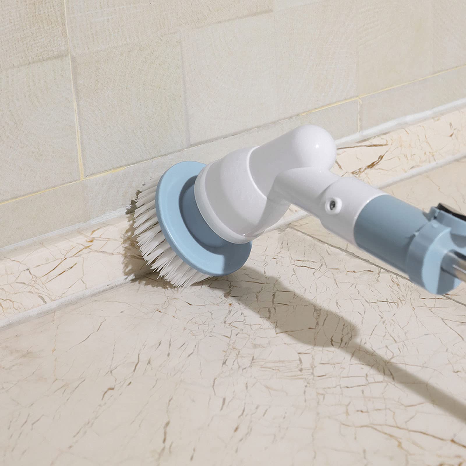 Cordless Long Handle Electric Mop, Household Cleaning Tool, Portable Spin Scrubber,for Bathroom/Wall/Tile Floor/Bathtub/Baseboard/Toilet/Kitchen