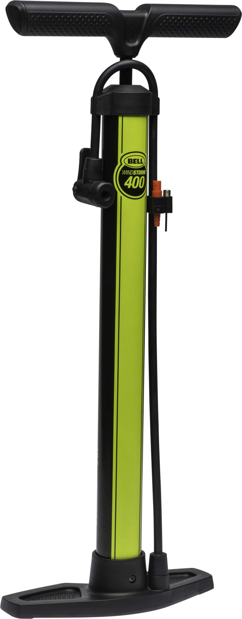 Bell Windstorm 400 High Volume Floor Pump, Yellow/Black