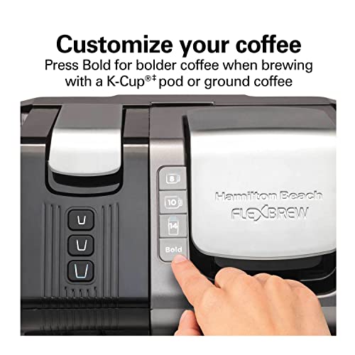 Hamilton Beach FlexBrew Universal Trio 2-Way Coffee Maker (Black) Bundle with Coffee Pod Organizers and Multipurpose Acrylic Coffee Pod Organizer (3 Items)
