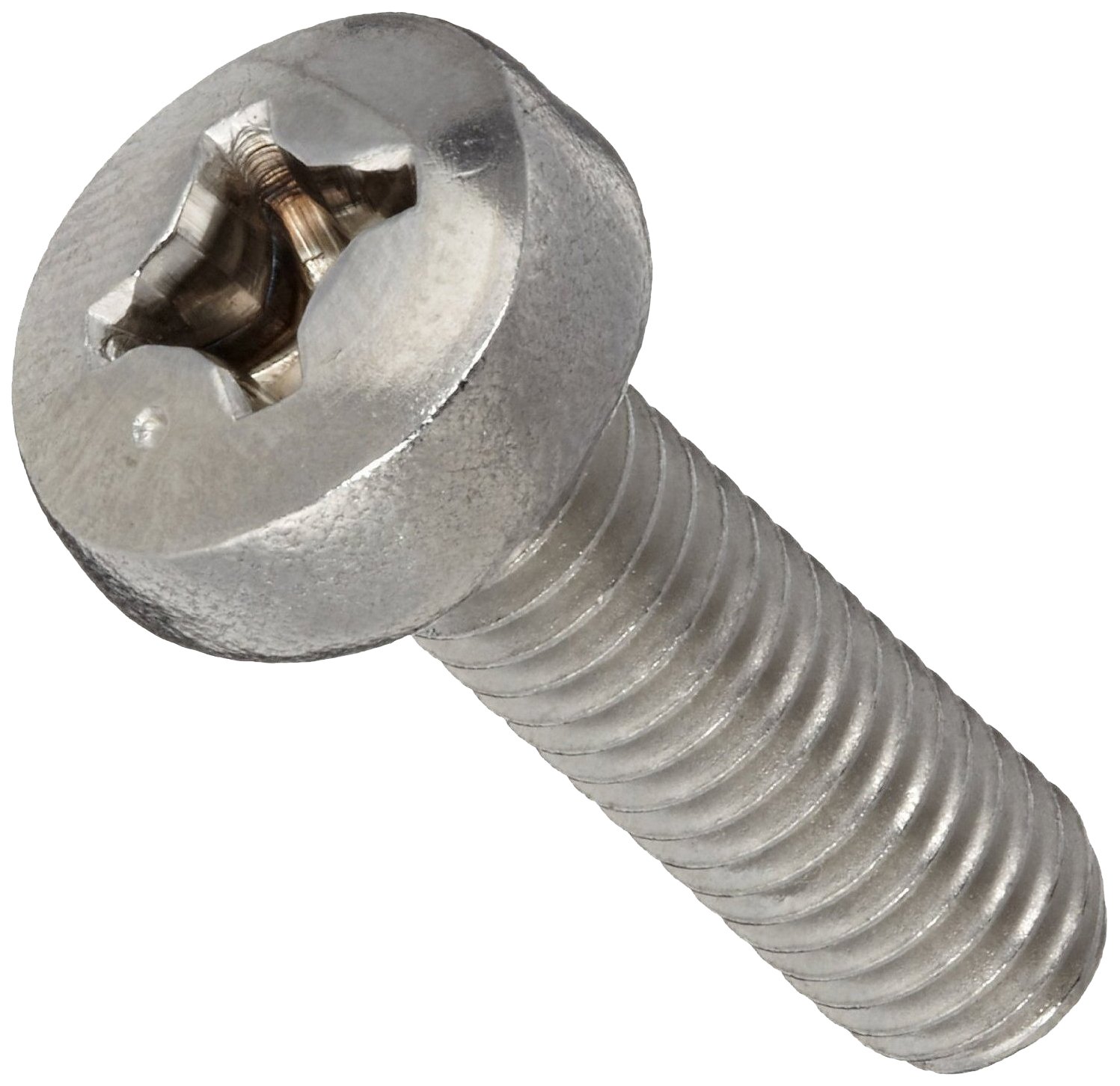 Small Parts 316 Stainless Steel Machine Screw, Plain Finish, Pan Head, Phillips Drive, Meets DIN 7985, 35mm Length, Fully Threaded, M5-0.8 Metric Coarse Threads (Pack of 10)