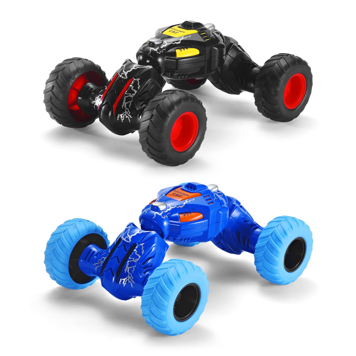 Toy Cars for 3 Years Old Kids,Vioziot 2pcs Pull Back Cars Friction Race Cars,Stunt Monster Truck Toys Gifts for 3 4 5 6 Year Old Boys Girls