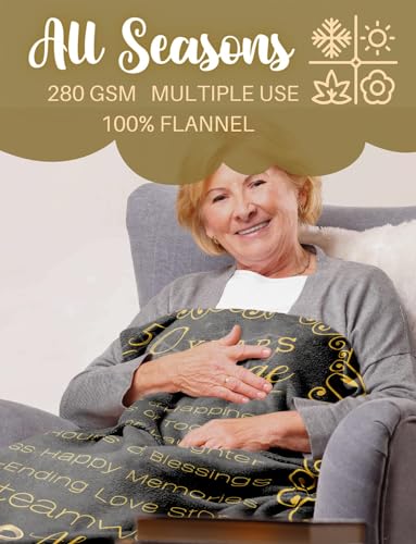 InnoBeta 50th Wedding for Couple and Parents, Valentine's Day Gifts, 50th Anniversary Blanket for Golden Wedding, Soft Throw Blanket 50"x65"
