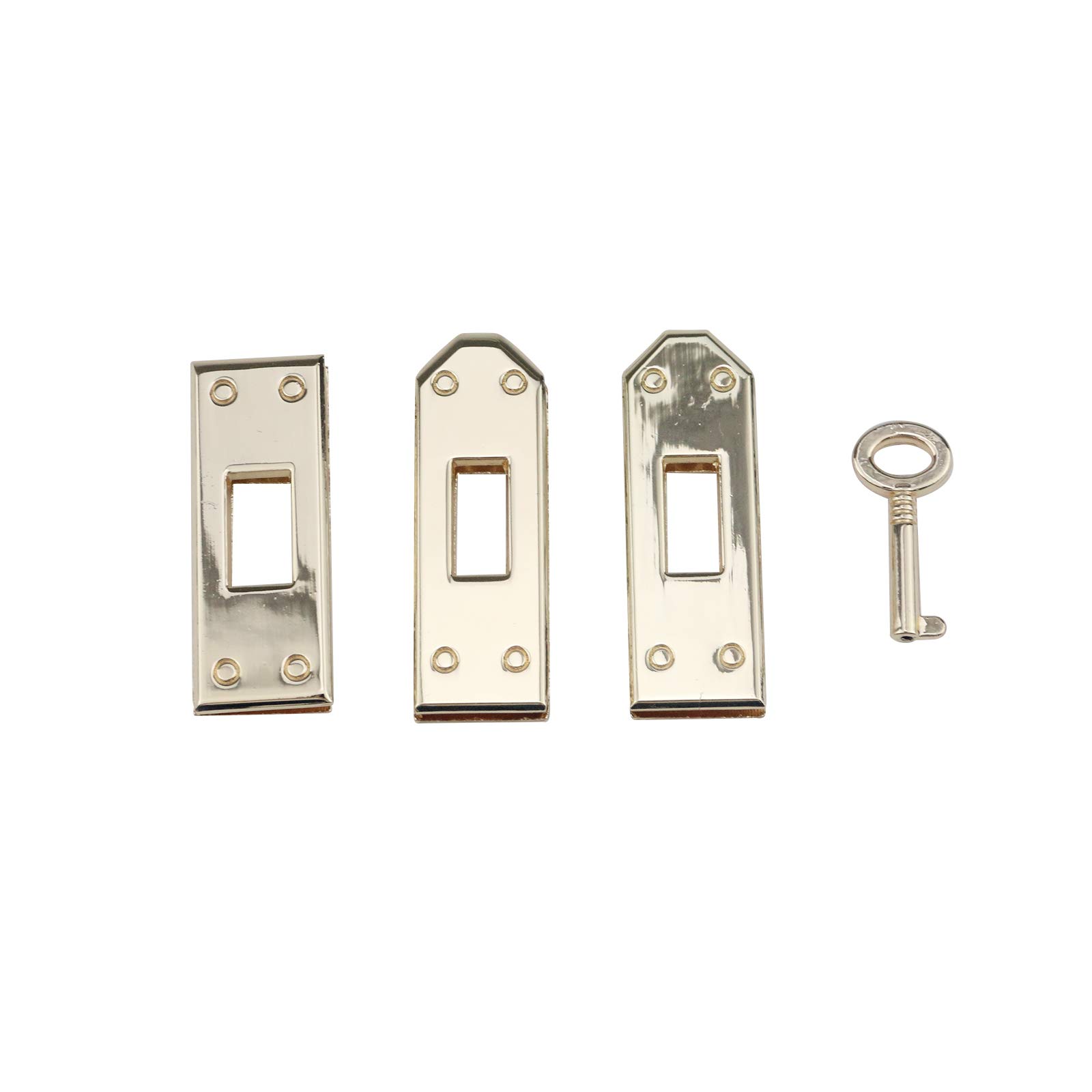 Semetall Purses Locks Kits Closure Wallet Locks Metal Twist Turn Lock Closure for DIY Handbag Shoulder Bag Making Accessories(Set of 7,Golden)