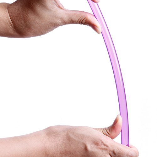 Dakoufish 9" Wide Mouth Reusable Plastic Replacement Drinking Straws for Milkshake,Smoothie Set of 8 with Cleaning Brush (9inch,4color)