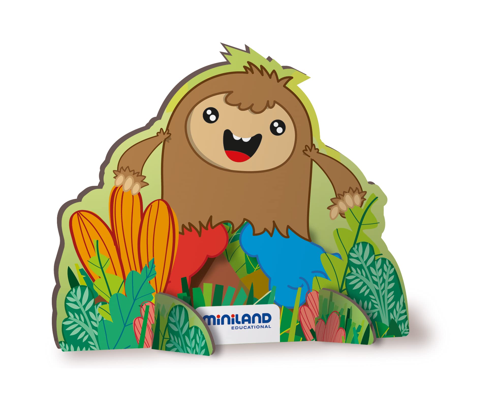 Miniland Educational - Follow The Big Foot Game - Balance, Coordination, And Concentration Activity For Preschool Kids, Promotes Teamwork Plus Cooperation In A Fun Interactive Playset