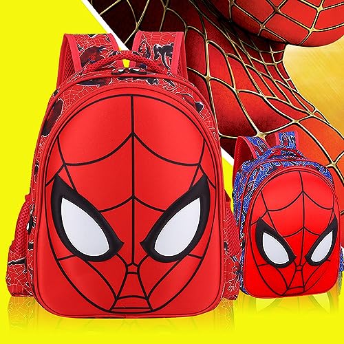 Licputalch Kids School Backpack for Kids Boys Girls, Waterproof Red Backpack for 4-6-8-10-12